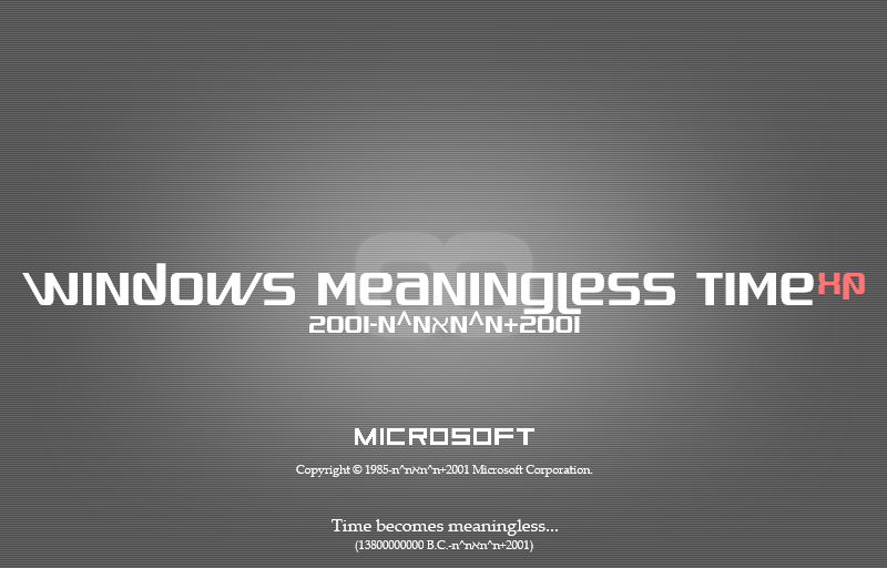Windows Meaningless Time XP | OS Mockups Wiki | Fandom