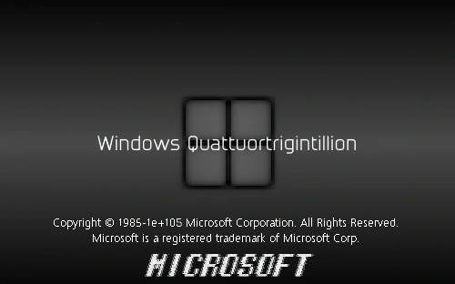 Windows Quattuortrigintillion | OS Mockups Wiki | Fandom
