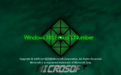 Windows Hitchhiker's Number | OS Mockups Wiki | Fandom