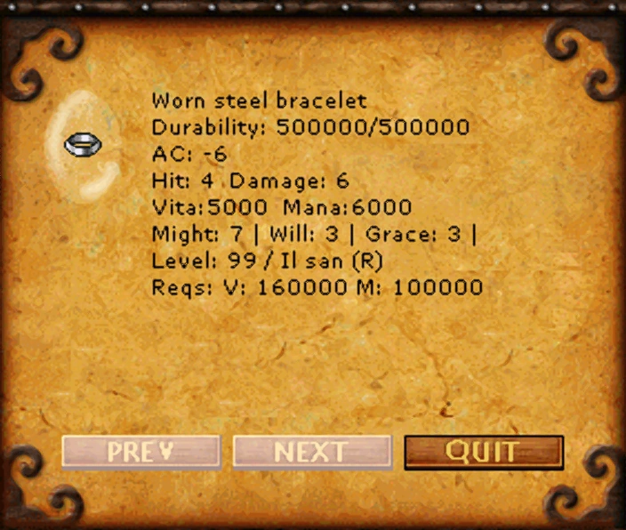 Worn steel bracelet | Original TK Wiki | Fandom