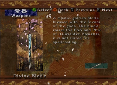 Divine Blade | Otogi Myth of Demons Wiki | Fandom