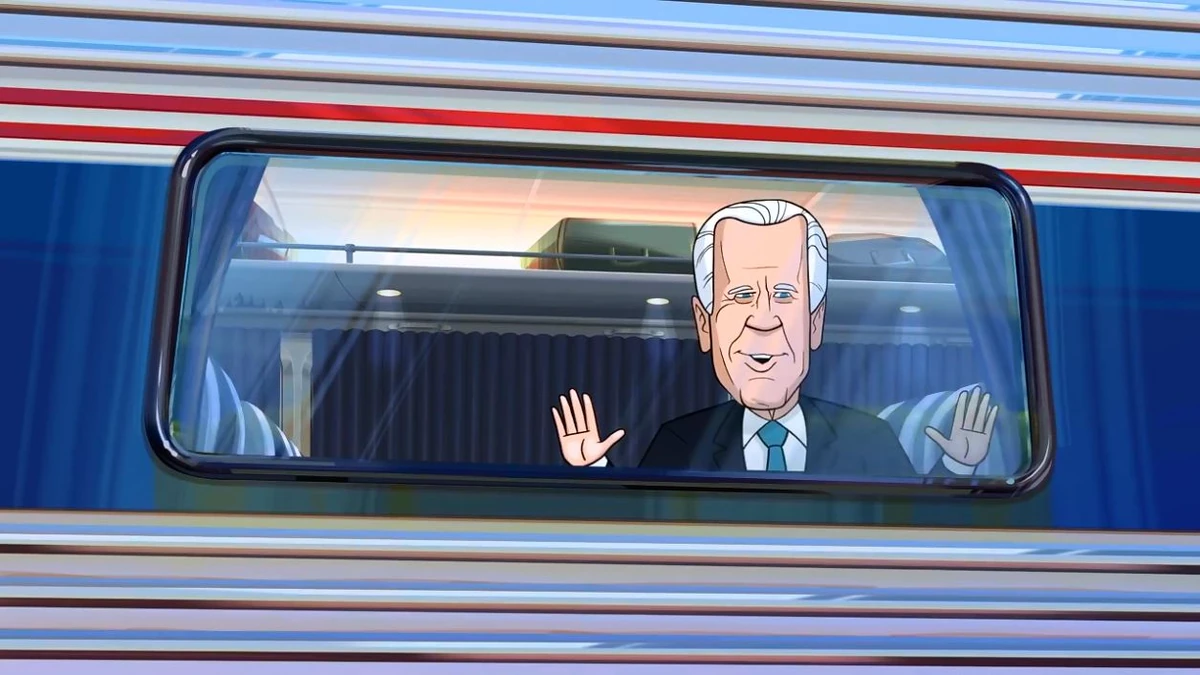 Having Fun on the Amtrak Train | Our Cartoon President Wiki | Fandom