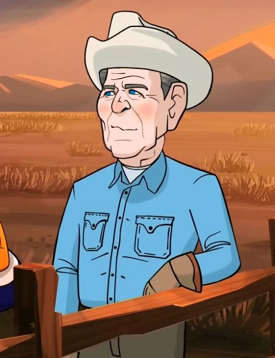 Ronald Reagan Cartoon