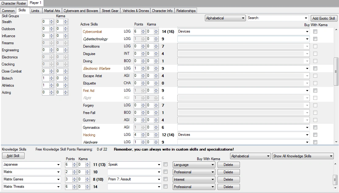 In Depth Chummer User Guide | Oustomiaworld Wikia | Fandom