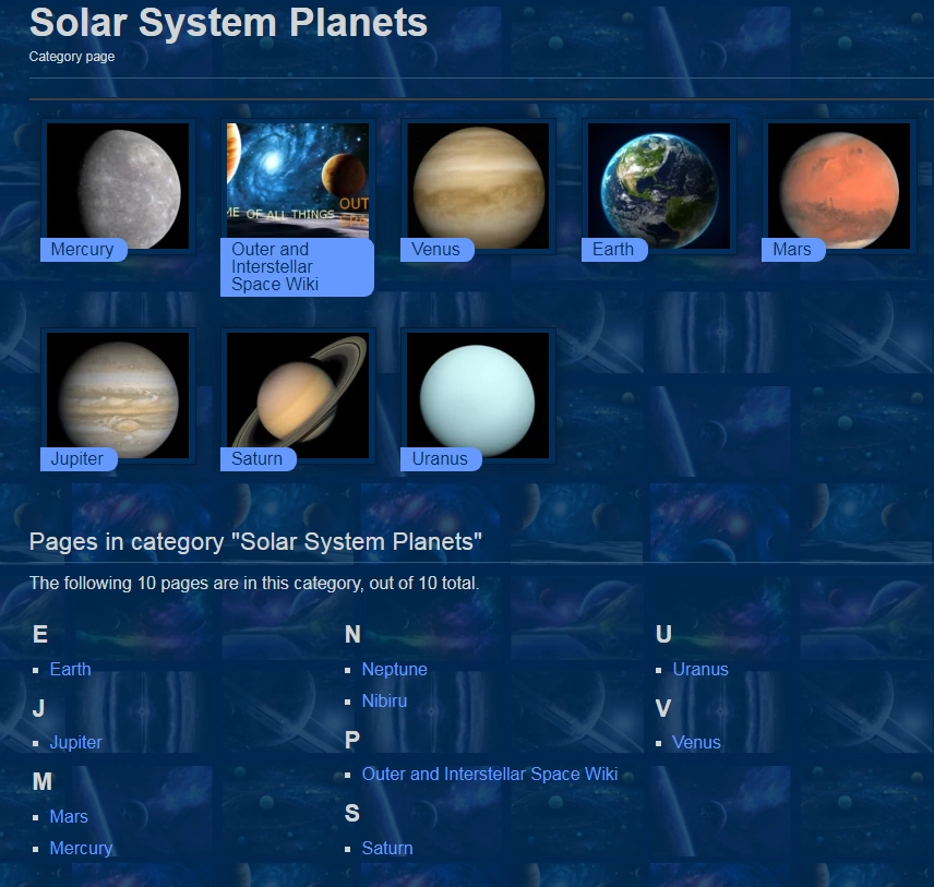 Featured Categories | Outer and Interstellar Space Wiki | Fandom