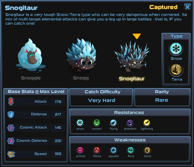 Snogitaur / Snogg / Snoggle | OuternautsGuide Wiki | Fandom