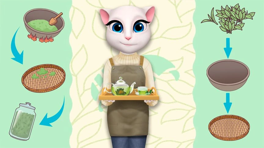 Angela teaches you how to make tea | Talking Tom & Friends Wiki | Fandom