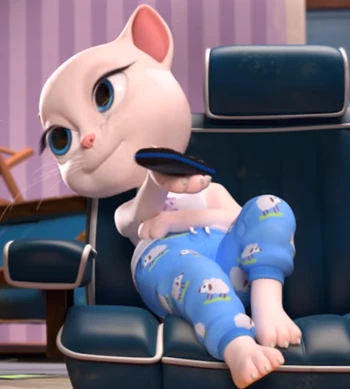 Slacker Angela | Talking Tom & Friends Wiki | Fandom