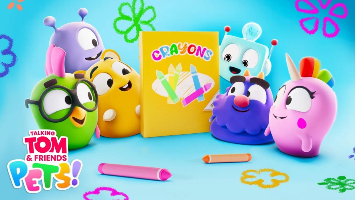 Pets Playing with Crayons/Gallery | Talking Tom & Friends Wiki | Fandom