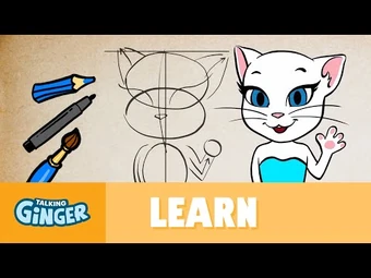how to draw talking tom gold run