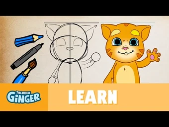 how to draw talking tom gold run