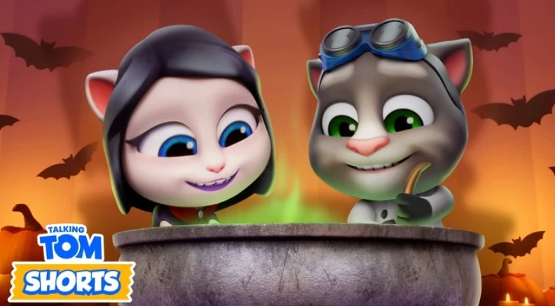 Playing With Halloween Slime | Talking Tom & Friends Wiki | Fandom