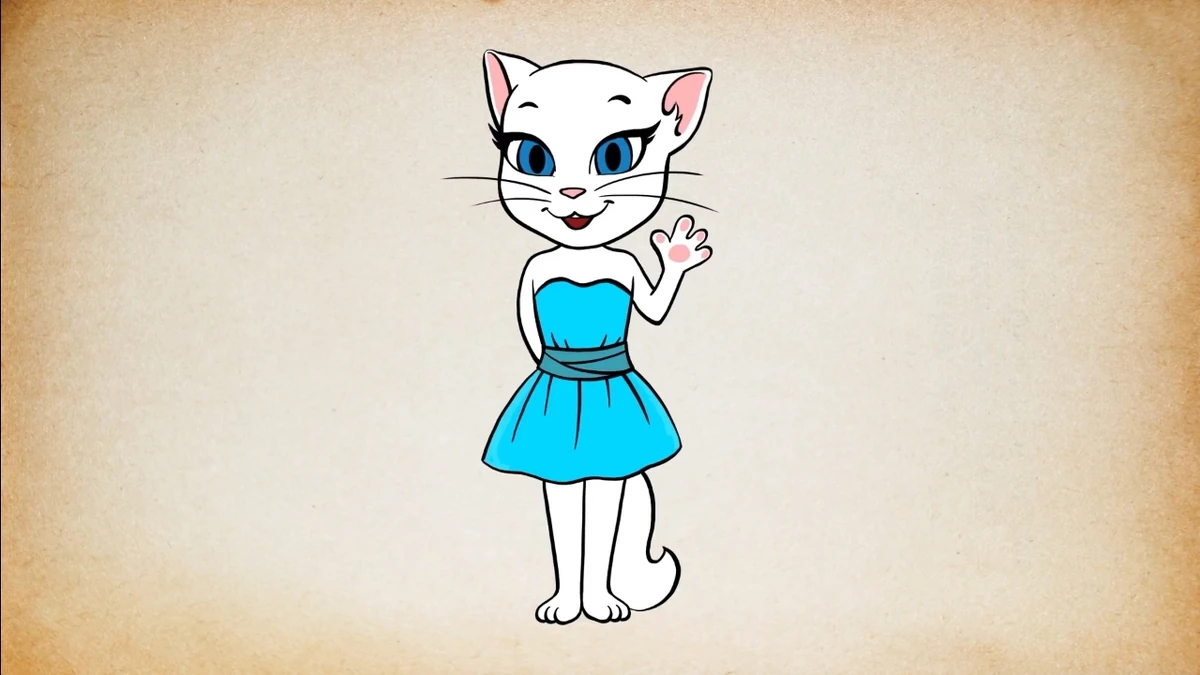 Let’s Draw Talking Angela | Talking Tom & Friends Wiki | Fandom