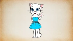 Let’s Draw Talking Angela | Talking Tom & Friends Wiki | Fandom