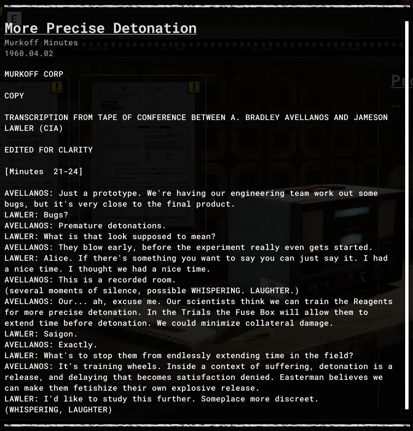 More Precise Detonation | Outlast Wiki | Fandom