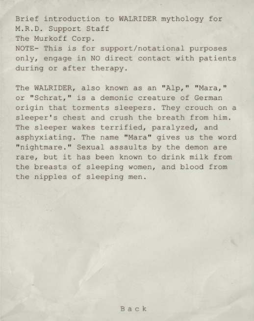 Walrider and Nightmares | Outlast Wiki | Fandom