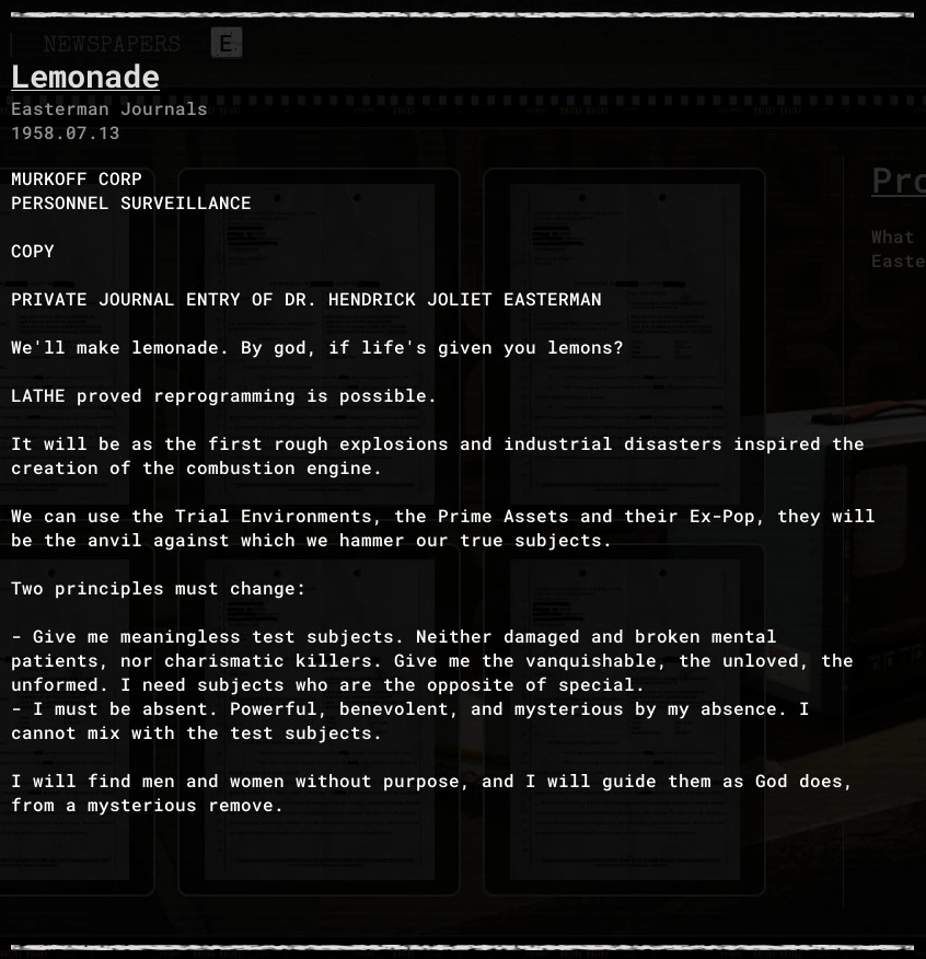 Lemonade Outlast Wiki Fandom