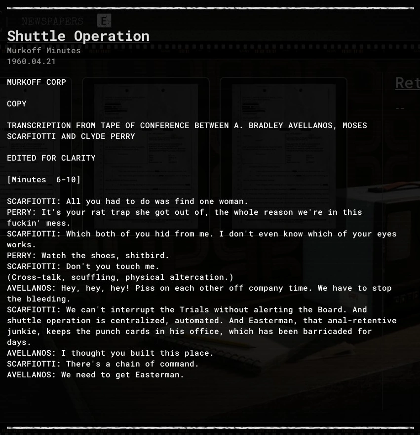 Shuttle Operation | Outlast Wiki | Fandom