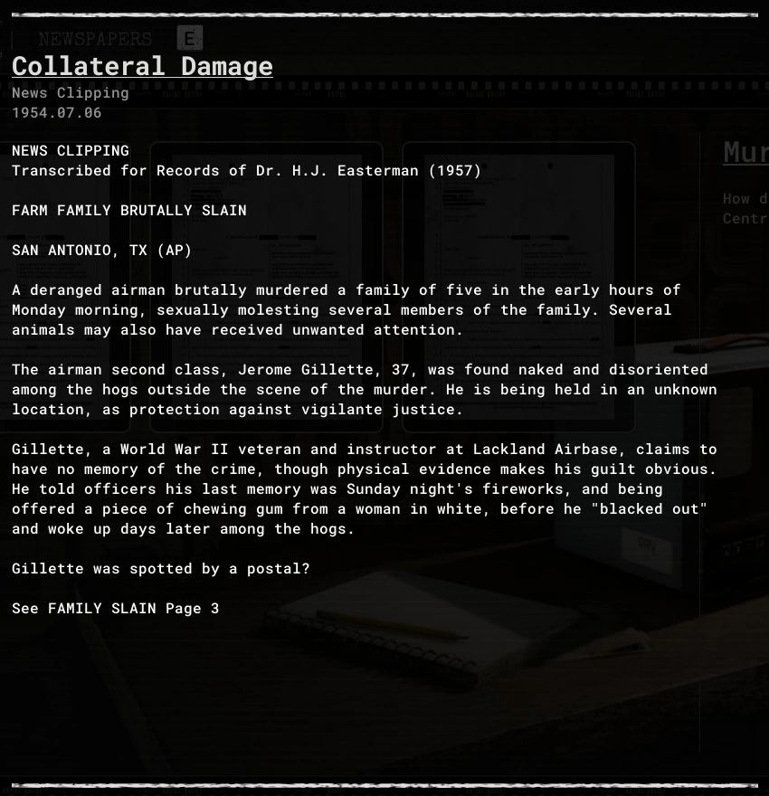 Collateral Damage | Outlast Wiki | Fandom
