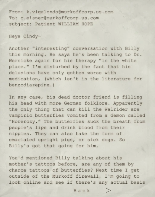 Billy's Dreams | Outlast Wiki | Fandom