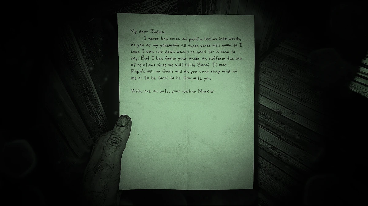 Letter from a Husband | Outlast Wiki | Fandom