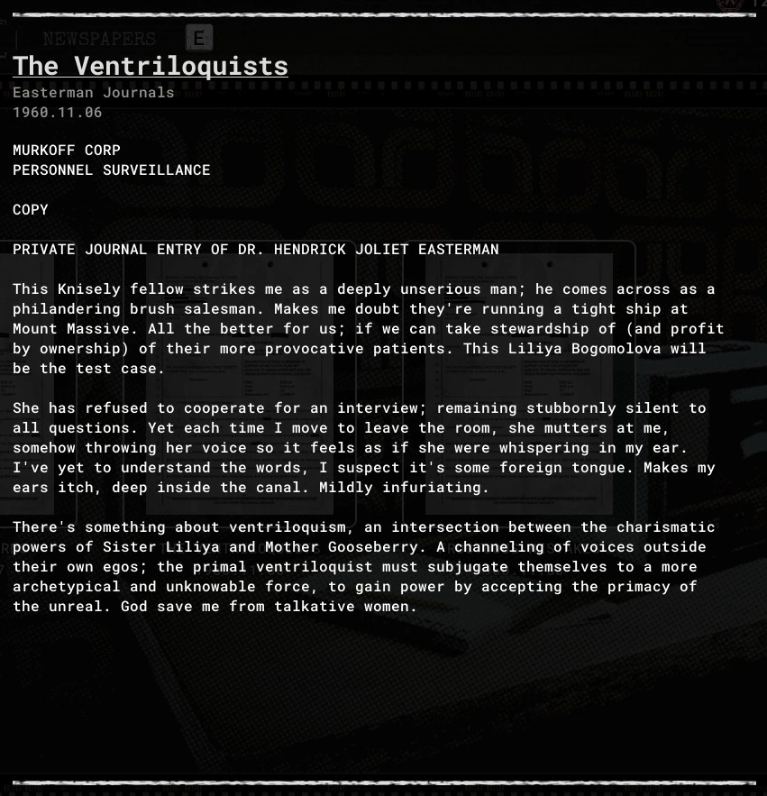 The Ventriloquists | Outlast Wiki | Fandom