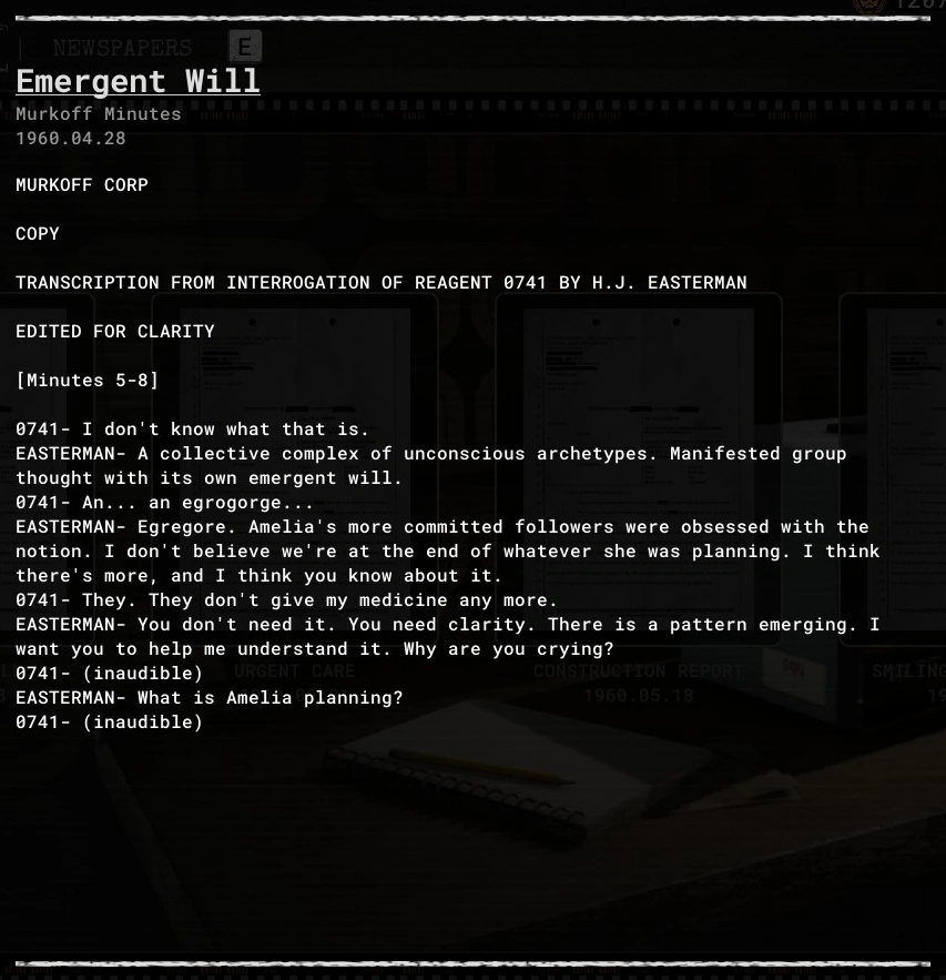 Emergent Will | Outlast Wiki | Fandom
