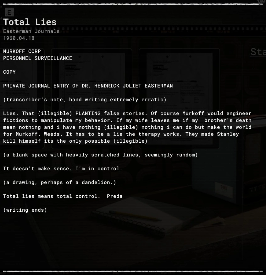 Total Lies | Outlast Wiki | Fandom