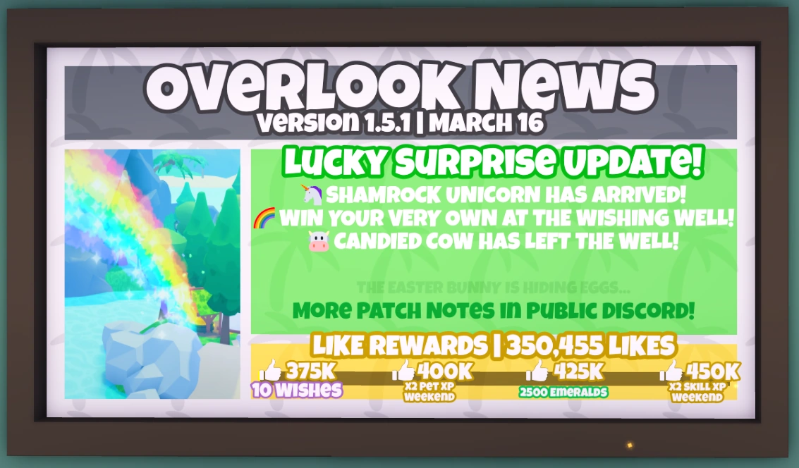Overlook Bay:Lucky Surprise Update | Overlook Bay Wiki | Fandom