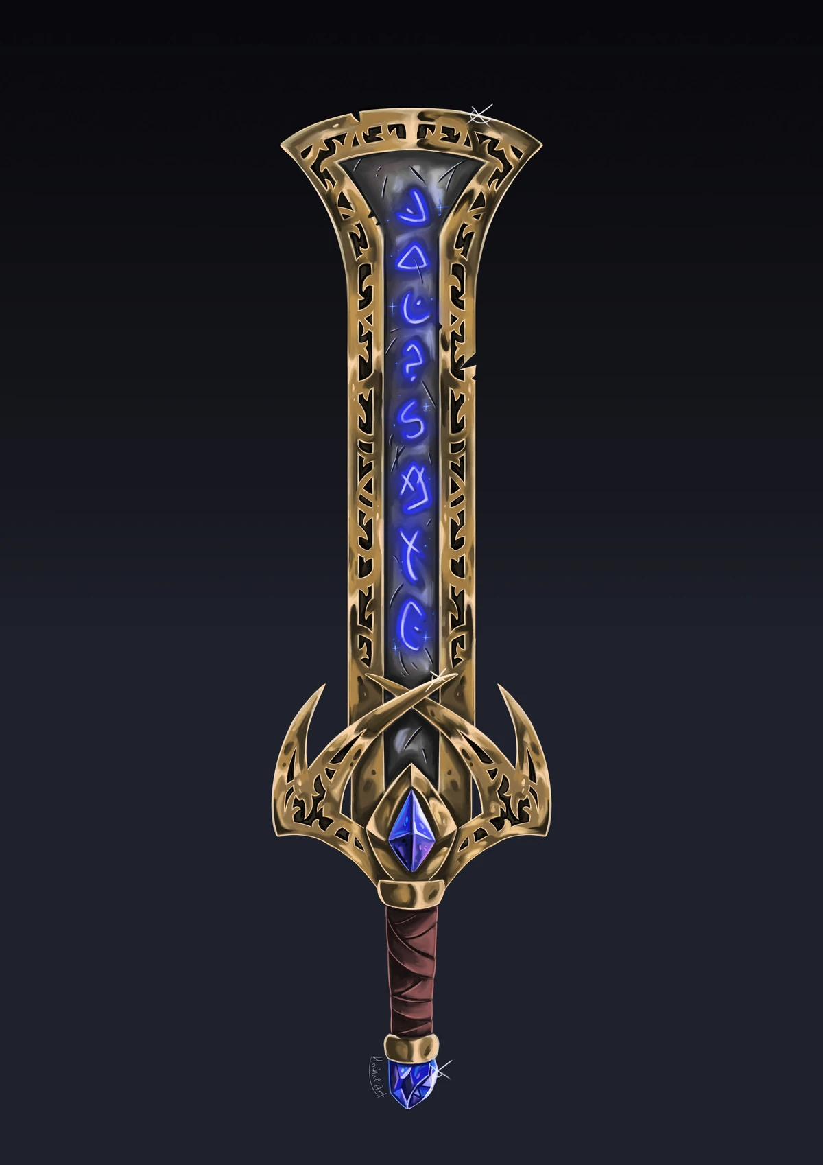 Ornate Rune Sword | Overlord Fanon Wiki | Fandom