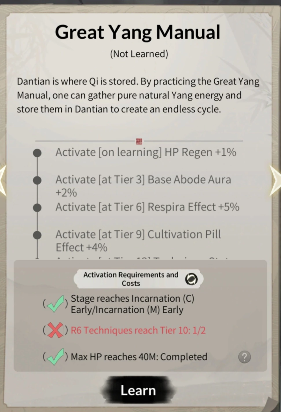 Great Yang Manual | Overmortal Global Wiki | Fandom