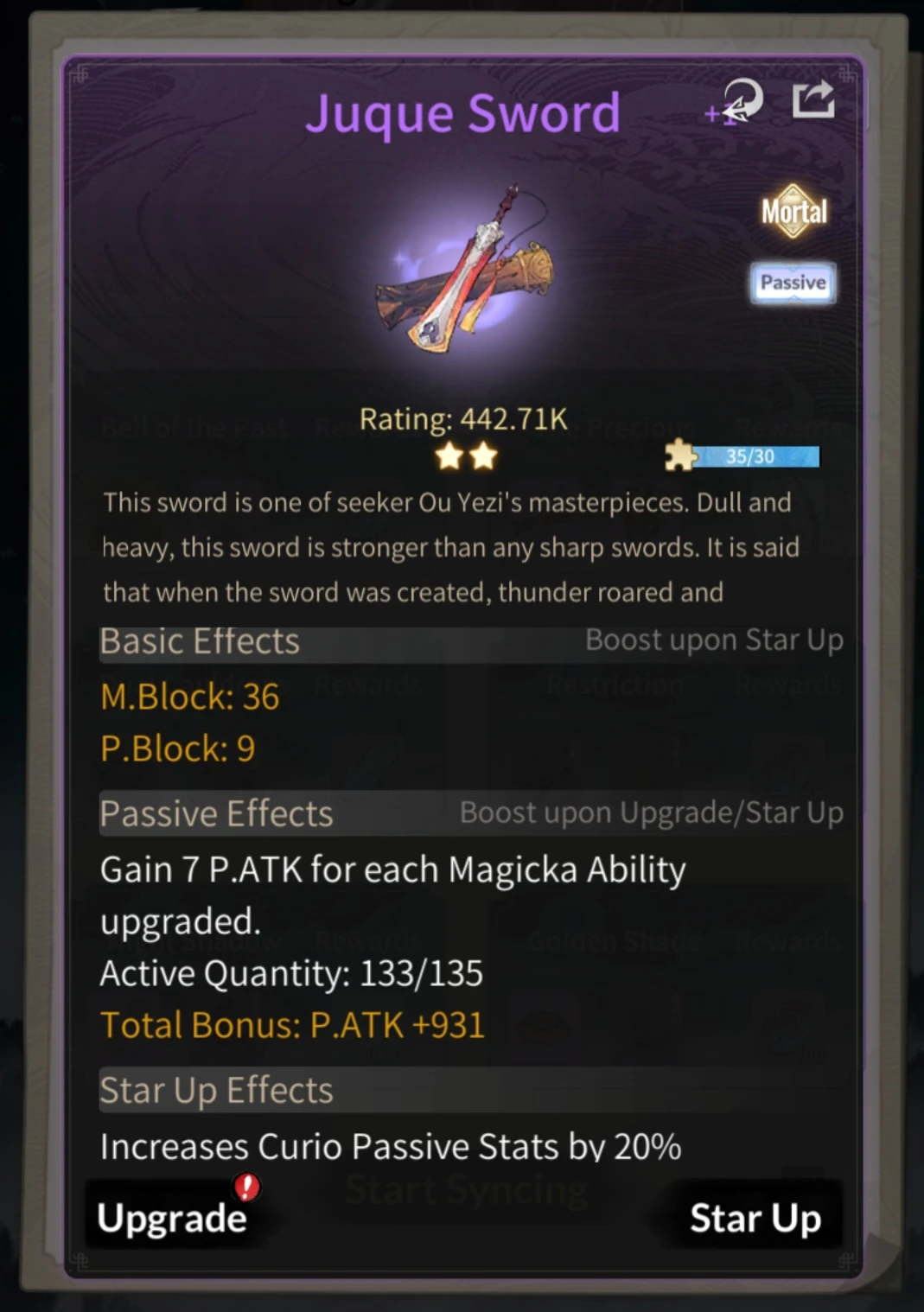 Juque Sword | Overmortal Global Wiki | Fandom