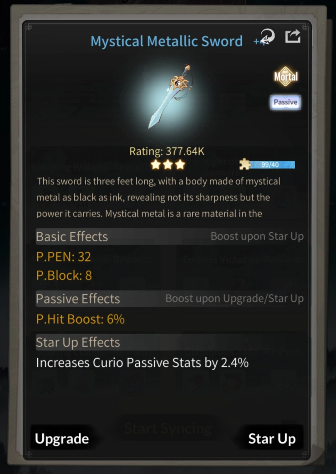 Mystical Metallic Sword | Overmortal Global Wiki | Fandom