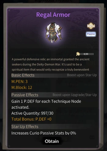 Regal Armor | Overmortal Global Wiki | Fandom