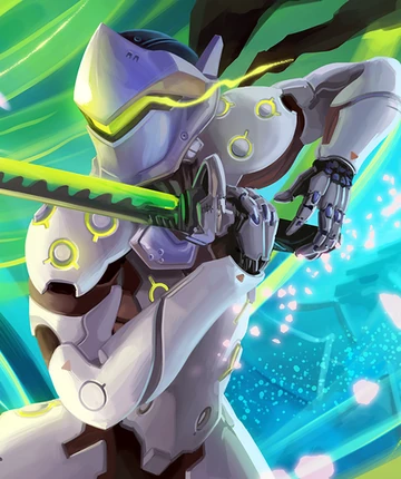 Genji Overwatch Wallpaper Version