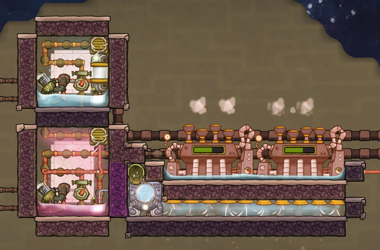 Oxygen not included как собрать воду с пола - 91 фото