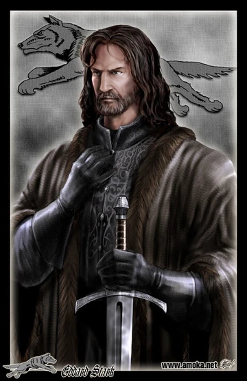 Ned Stark Game Of Thrones Poster With Ice