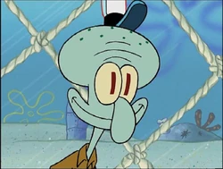 Squidward Smiling