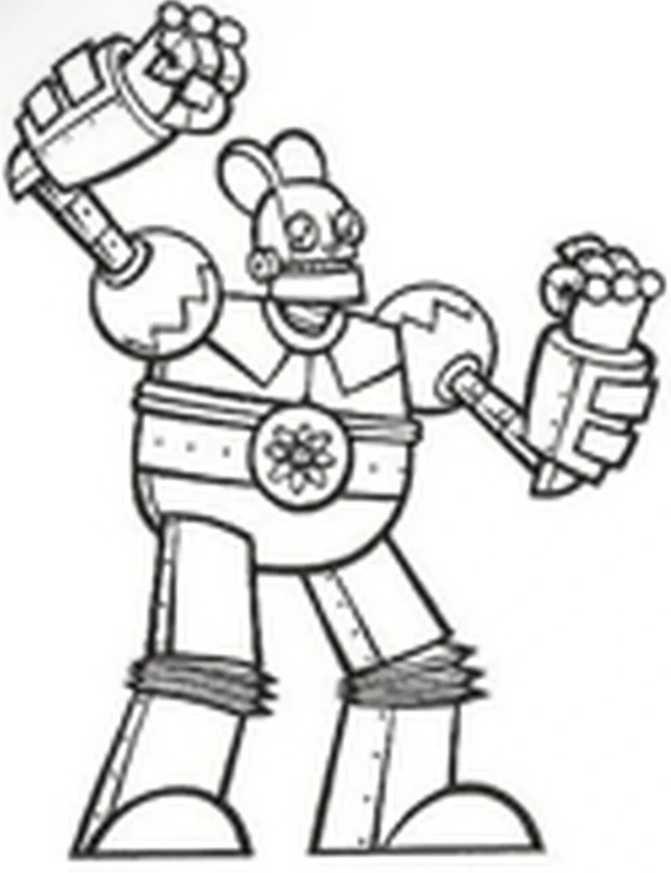 ricky ricotta's mighty robot coloring pages