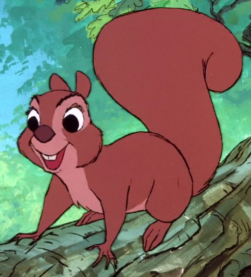 Cartoon Girl Squirrel