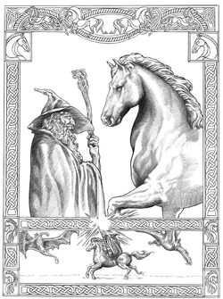 gandalf the gray coloring pages