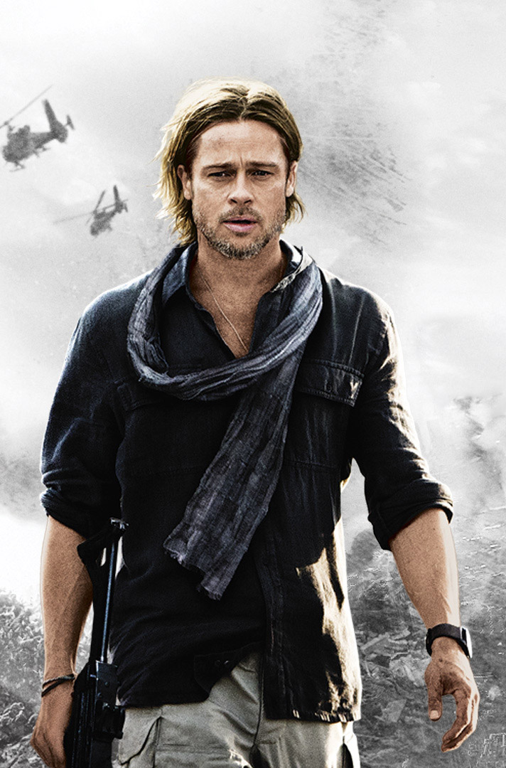 Brad Pitt World War Z Scarf Brad Pitt World War Z Scarf