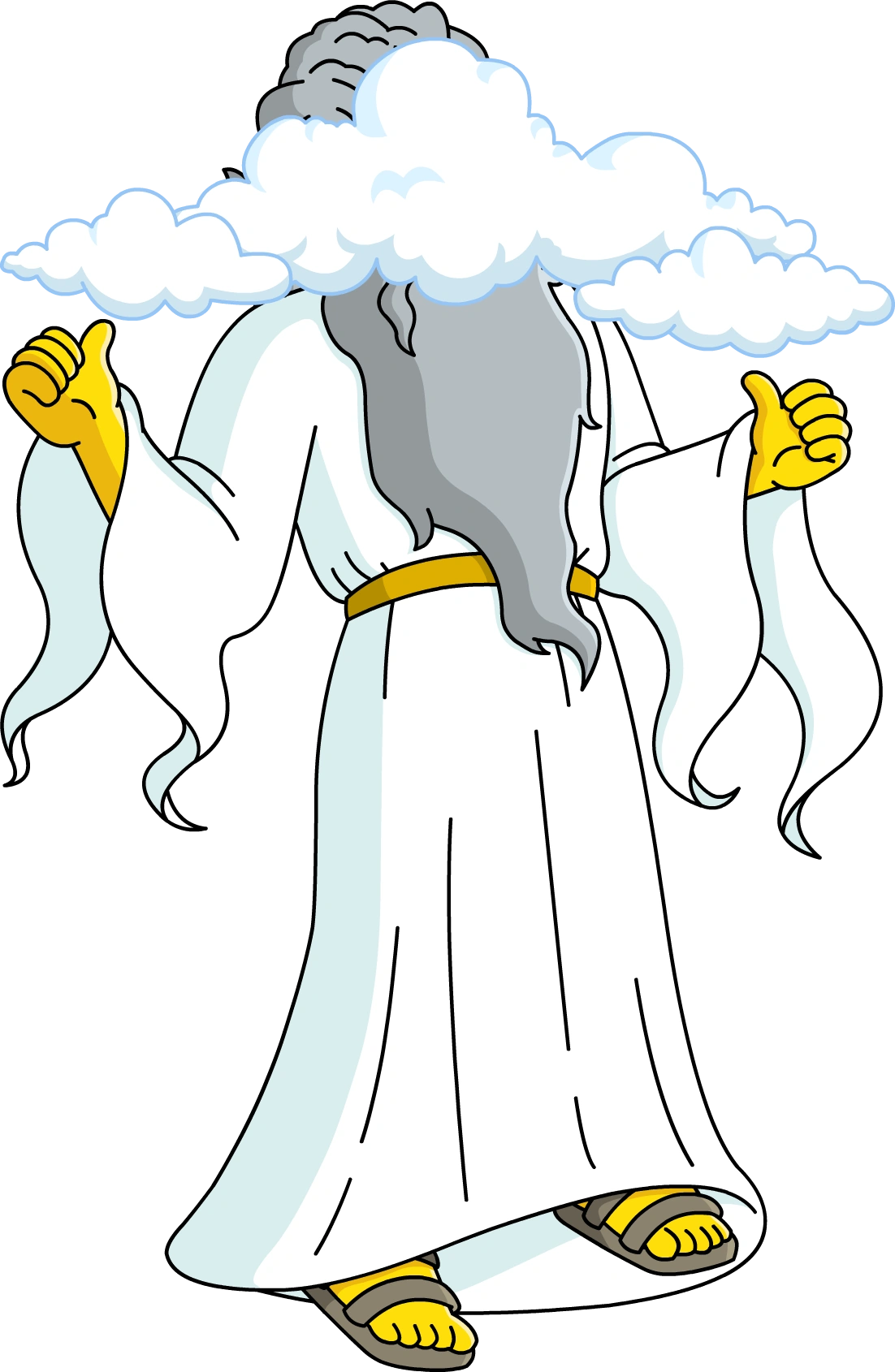 The Simpsons Catholic Heaven Clipart
