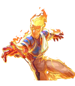 how to draw human torch