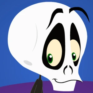 skull cartoon guy