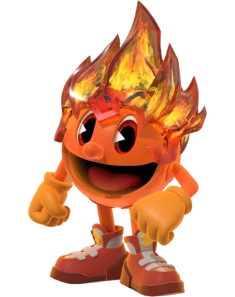 how to draw fire pac man