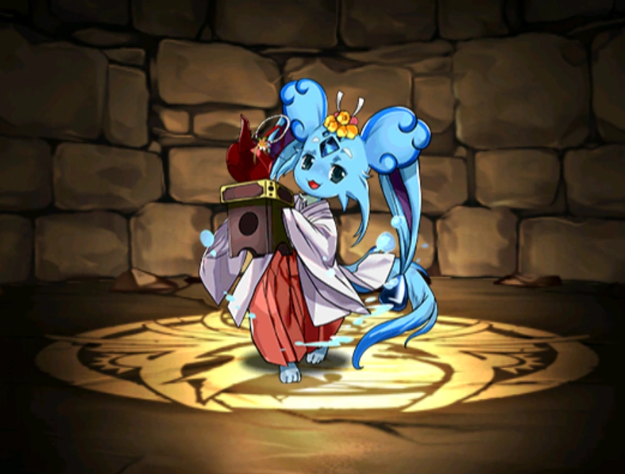Ceremony Miko, Sapphire Carbuncle | Puzzle & Dragons Wiki | Fandom