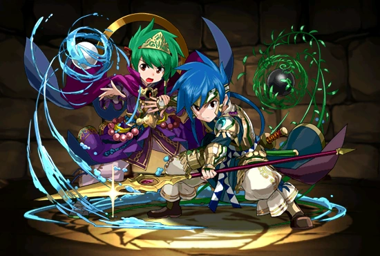 Divine Wardens, Umisachi & Yamasachi | Puzzle & Dragons Wiki | Fandom