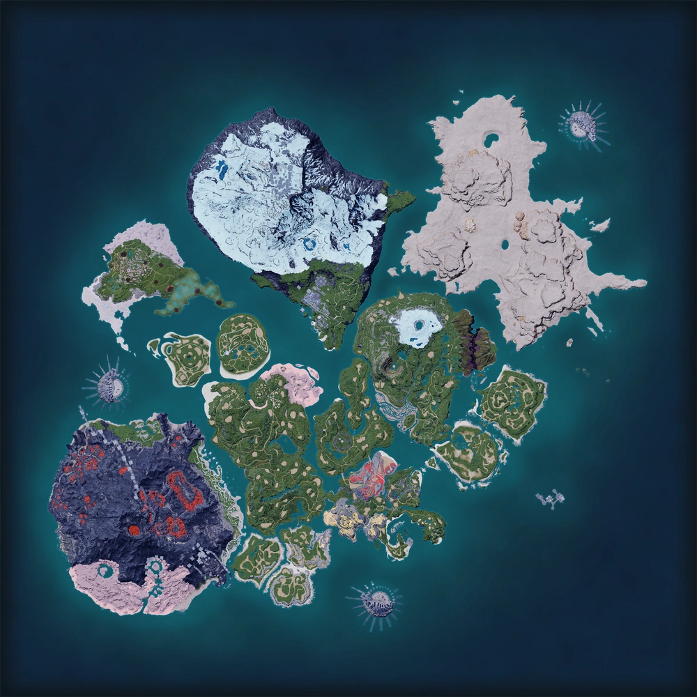 Palworld Interactive Map — Pals, Dungeons, Effigies & Bosses