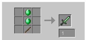 Emerald Sword | Pandas minecraft mod Wiki | Fandom